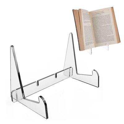 Acrylic Book Display Stand Magazine Comic Easel Rack Transpa