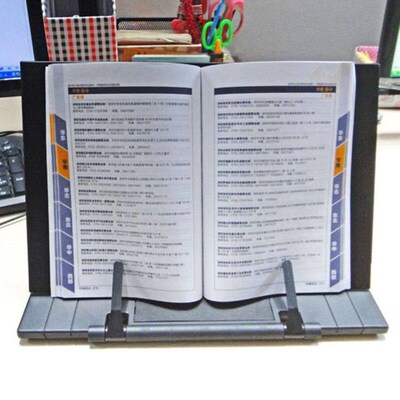 Book Stand Frame Desk Reading Holder with 7 Tilt Adjustable