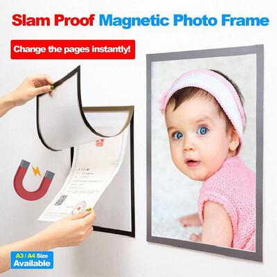 Magnetic Photo Frame Home A4 A3 Certificate Protection Cadre