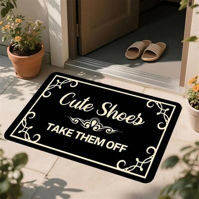 Welcome Please Lose The Shoes Doormat Funny Front Door Mat f