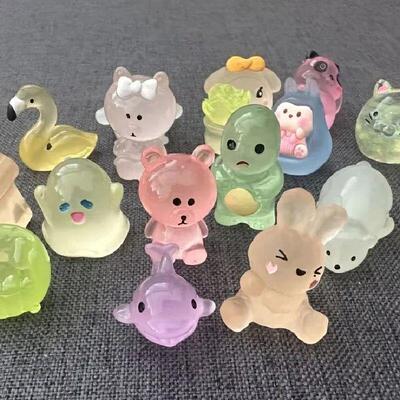 5/20/40pcs Luminous Animal Blind Bag Mini Blind Box Toys Cut
