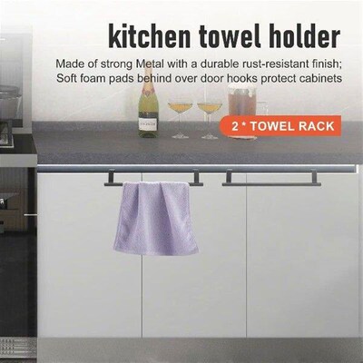Over the Door Towel Rack, Kitchen Towel Holder, over