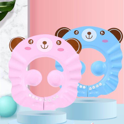 Baby Shower Cap Adjustable Shampoo Cap Child Protection Ear