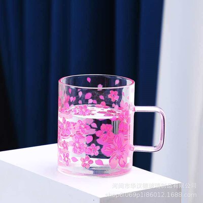 New temperature-sensitive color-changing glass cup fashion h