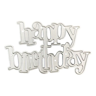 Embossing Mold Metal Cutting Dies Mold Happy Birthday Letter