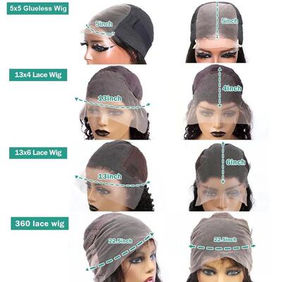 250% 13x6 HD Transparent Body Wave Lace Front Wig Brazilian