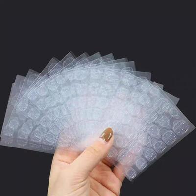 10pack Double Side Gel Nail Glue for Press On Nails Transpar