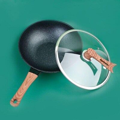 Non-stick frying pan Household low-fume wok pan frying pan