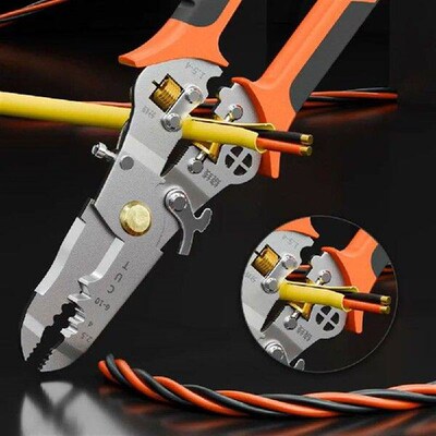 7-Inch Multi-Purpose Wire Stripper Durable High Carbon