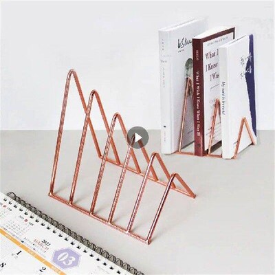 Bookshelf Iron Desk Document Creative Nordic Shelf Storage