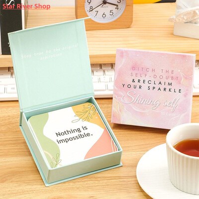50pcs Colorful Motivational Card Interesting Positive Encour
