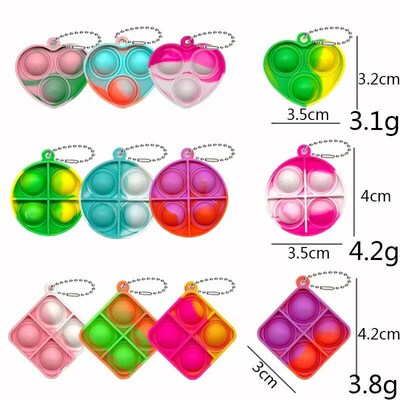 20Pcs Mini Pop Keychain Toddler Sensory Fidget Toys Bulk for