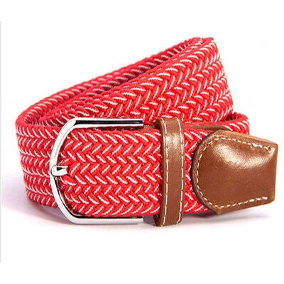 belt men women couple belts Canvas belt Stretch woven canvas