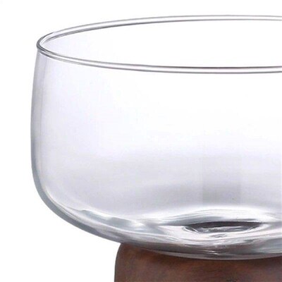Glass Salad Bowl Dessert Bowl Fruit Dessert Plate Container