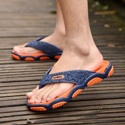 New Summer Fashion Mens Flip Flops Casual Slippers Indoor an