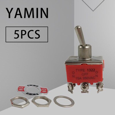 5pcs/lot E-SG-1321 DPST ON/ON Industrial Toggle Switches 132