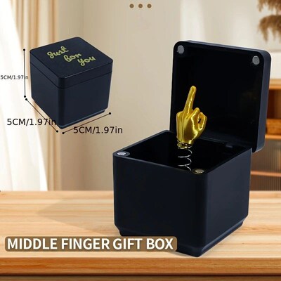 Christmas Interesting Prank Gift Middle Finger in Box Christ