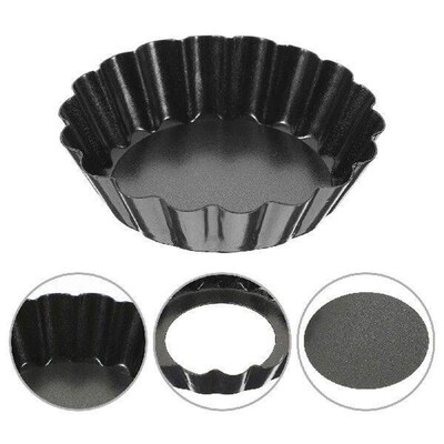 8 Pcs Egg Tart Tray Roaster Pan Baking Patties Mini Pie