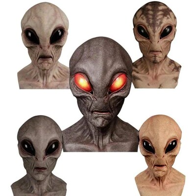 Halloween Alien Scary Mask Horrible Alien Supersoft Mask Hor