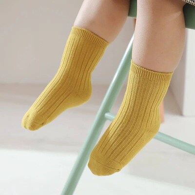 5Pairs Baby Socks Newborn Baby Boy Socks 0-1-3-8Y Kids Pure