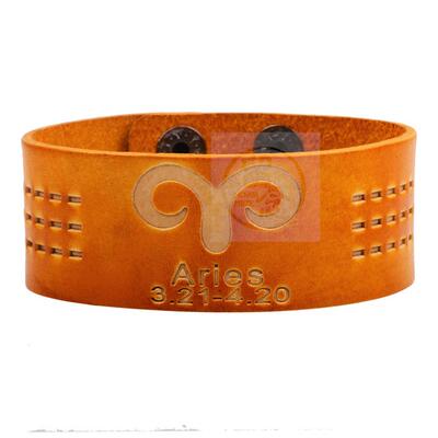 。Twelve constellations wide leather brlet personality tend