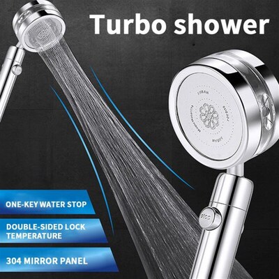Pressurized Adjustable Shower Head 360 Rotating Jetting Ba