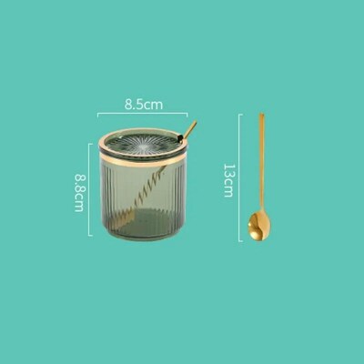 Seasoning Jar With Spoon Household Kitchen Exquisite Seasoni