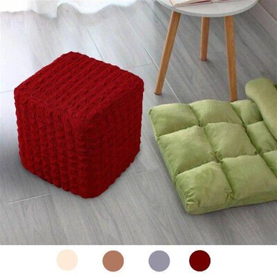 Ottoman Slipcover Polyester Stool Covers Foot Rest Stool