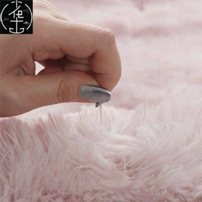 Grey Carpet Tie Dyeing Plush Soft Carpets For Living Room Be