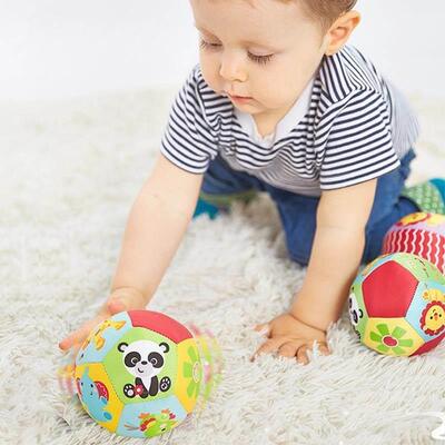 Baby Toys 0-12 Months Anmal Ball Soft Plush Baby Moble Toy