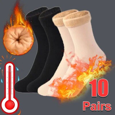 10Pair New Women Winter Thicken Warm Short Socks Thermal Cas