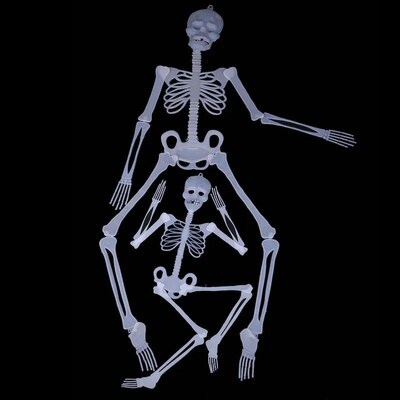 Halloween Hanging Luminous Skeleton Full Body Noctilucent Gh
