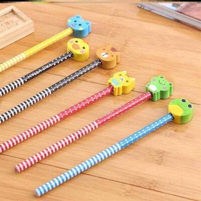 40cartoon pencils kids prizes Class small gifts stationery