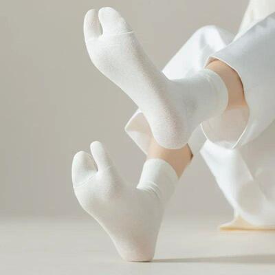 Fashion Japanese Style Tabi Toe Socks for Men Women Summer F