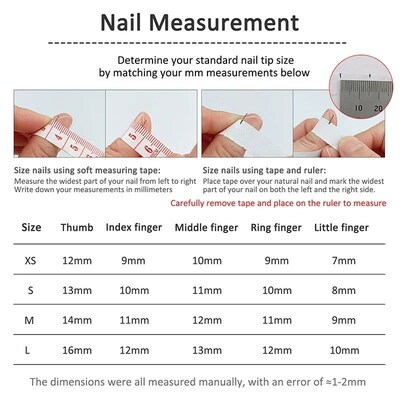 10Pcs Handmade Cute Press on Nails Short  Fake Nails With 3D