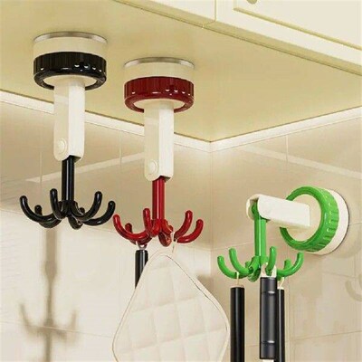 Non-punch Hook Strong Adhesive Suction Cup Hook 360-degrees