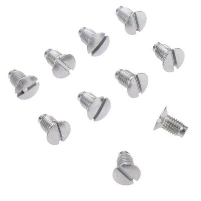 50Pcs Stainless Steel Needle Plate Screws Industrial Sewing