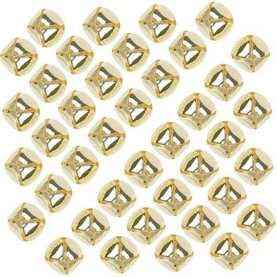 100 Pieces Jingle Bells 15mm Metal Jingle Bells Mini Craft