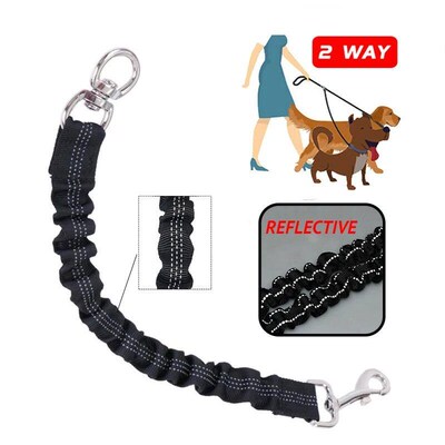 Elasticity Dog Leash Extension 2/3 Way Couplers Pet Leash Ro