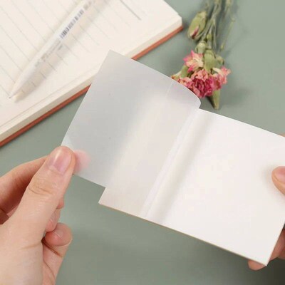 200 Sheets Transparent Posted it Sticky Note Pads, Notepads