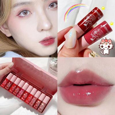 Mirror Water Light Lip Gloss Transparent Glass Lasting Moist