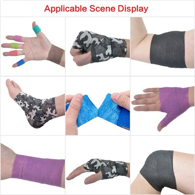 4.8m Camouflage Elastic Wrap Tape Hunt Disguise Elastoplast