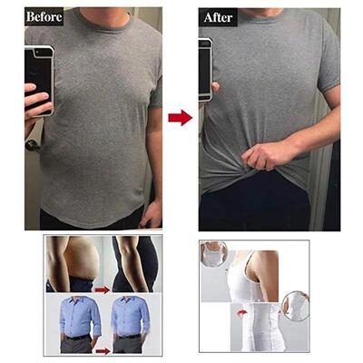 Slimming Vest Mens Slimming Underwear Body Shaper Waist Cin