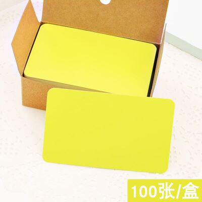 100pcs Blank Kraft paper Business Cards Word Card Message