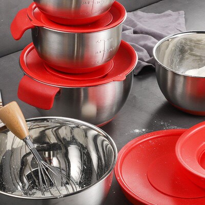 Mixing Bowls Non Slip Whisking Egg Bowls For Salad Baking