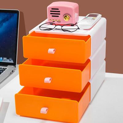 Newly Drawer Type Storage Box Office Desk Top Stackable Fil