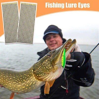 500PCS Fishing Lure Eye 3D Lifelike Realistic Artificial