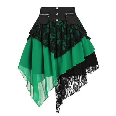 Skirts Women Fashion Retro Gothic Skirt Victorian Renaissanc