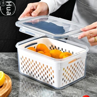 Kitchen Refrigerator Storage Box Fridge Organizer Vegetable