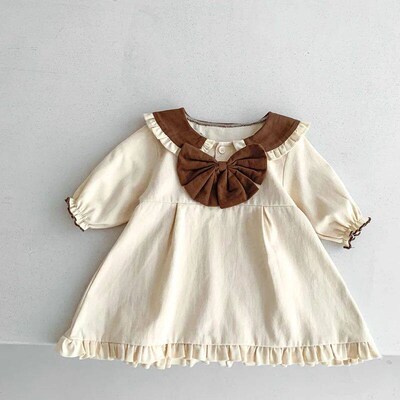 Autumn Spring Korean Style Baby Girl Clothing Long Sleeved C